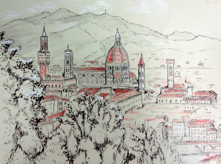 Florence Rooftops, Italy – ELIZABETH O'KANE